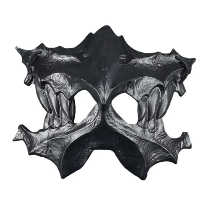 Adjustable Japanese Anime Halloween Mask Scary Animal Bone Half Face ...
