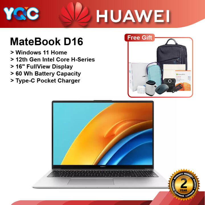 HUAWEI MateBook D16 Laptop | 16-inch Eye Comfort HUAWEI Full View ...