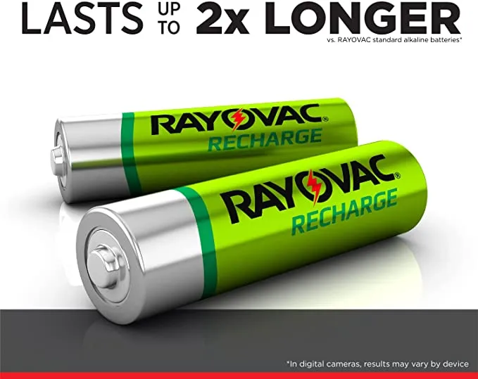 RAYOVAC AA 8-Pack RECHARGEABLE Batteries, LD715-8OP GENE | Lazada PH