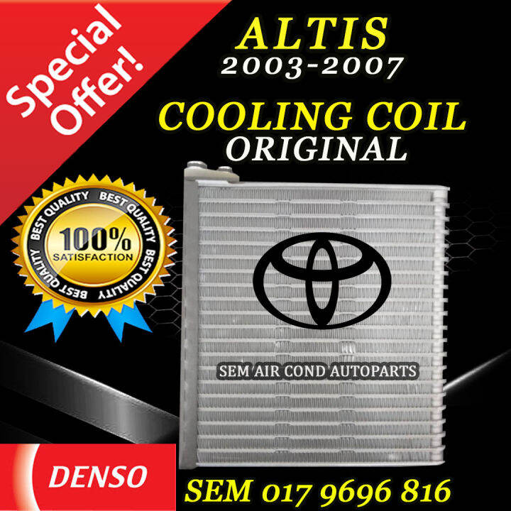 TOYOTA ALTIS OLD MODEL 2003-2007 YEAR ORIGINAL DENSO COOLING COIL ...