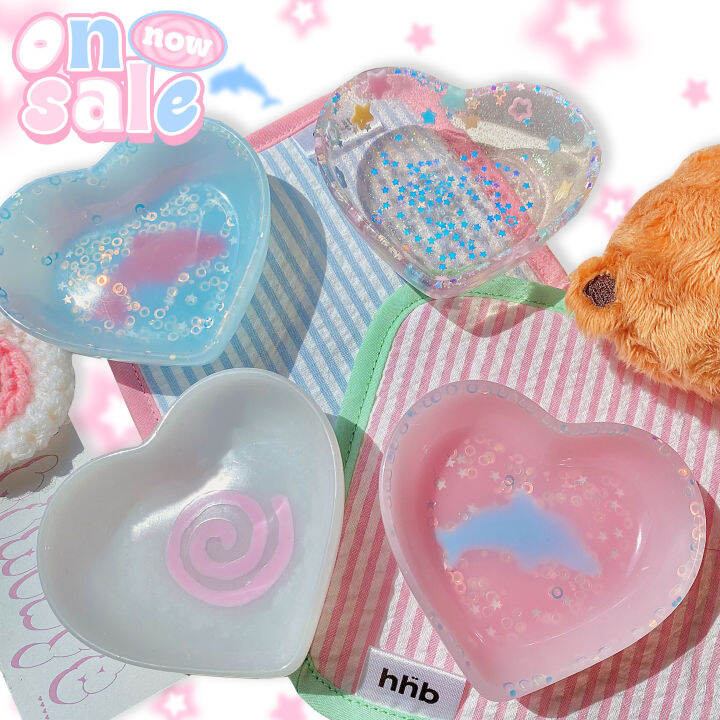 🐬*°☆*heart tray°☆* 🍥ที่เก็บเครื่องประดับ | Lazada.co.th