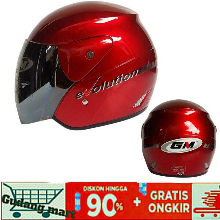 Helm gm evolution original warna merah ORIGINAL GM EVOLUTION | Lazada ...