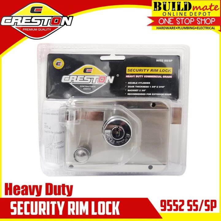 CRESTON Heavy Duty Security Rim Lock 9552 SSSP | Lazada PH