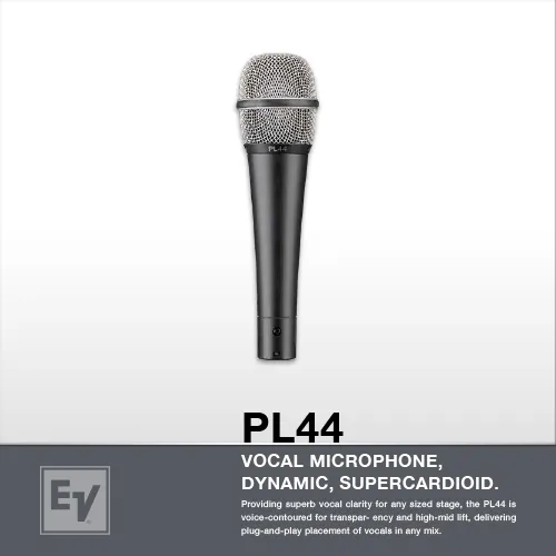 Electro-Voice EV PL44 ไมโครโฟนมีสาย Dynamic Vocal Microphone(เนื่องจาก ...