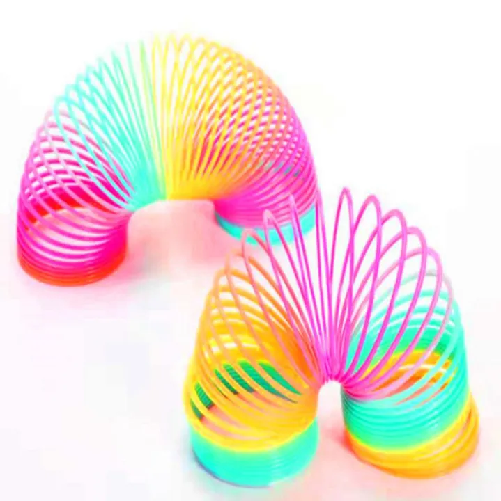 Magic Rainbow Spring Slinky ของเล่น Funny Rainbow Bounce Toy | Lazada.co.th