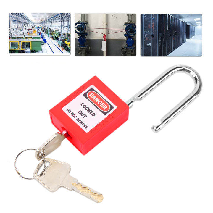 Lockout Lock, 38mm Impact Resistance Tagout Padlock LOTO Lock ...