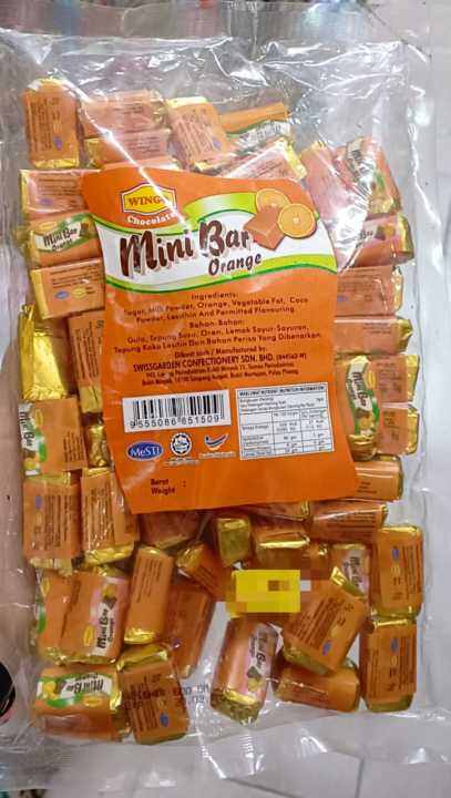 Wingo Chocolate Mini Bar (Orange) 600g | Lazada