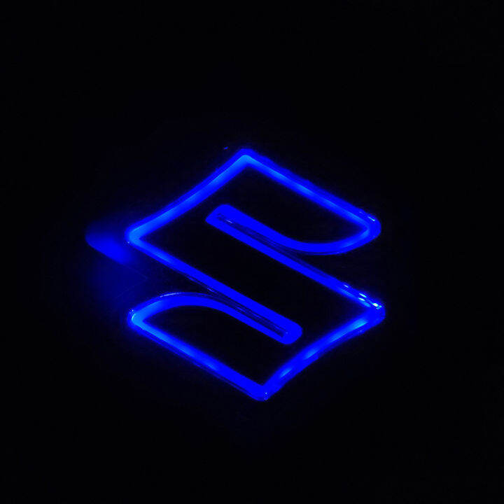 For Suzuki LED Logo Car Chrome Logo Badge Front Rear Bumper Emblems ...