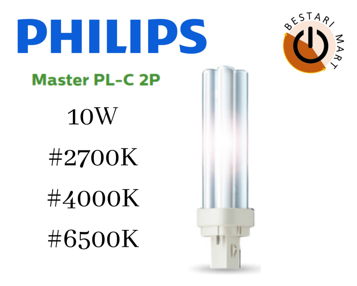 PHILIPS MASTER PL-C 10W (827 / 830 / 840 / 865) 2PIN (GENUINE) | Lazada