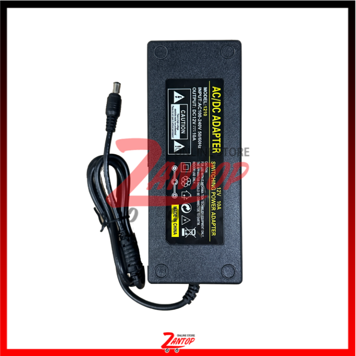 Power Adaptor DC 12V 10A CCTV Power Supply Adapter 12V 10A | Lazada PH