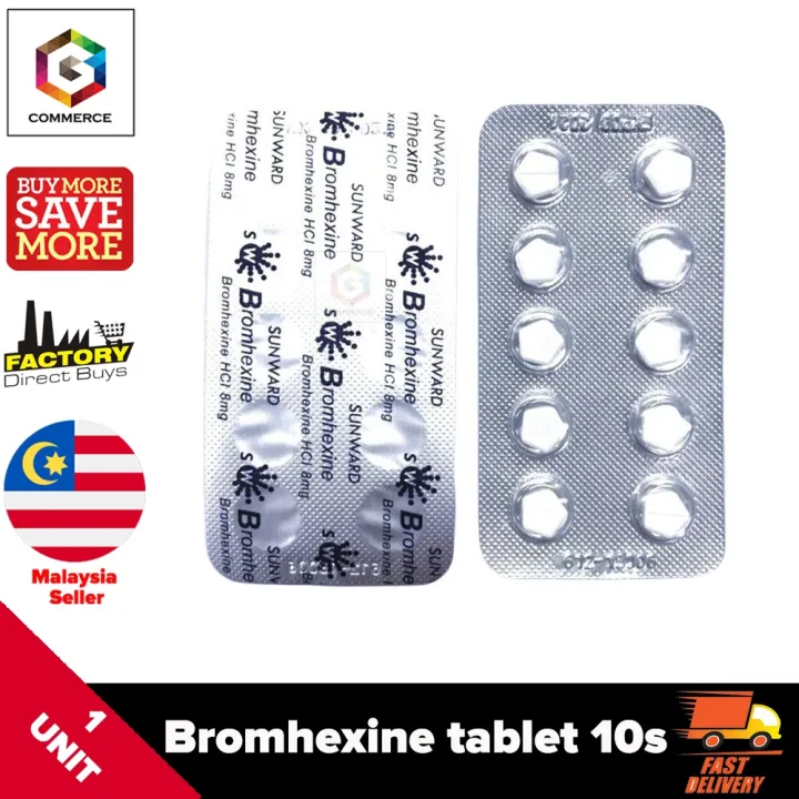 Bromhexine tablet 10s | Lazada