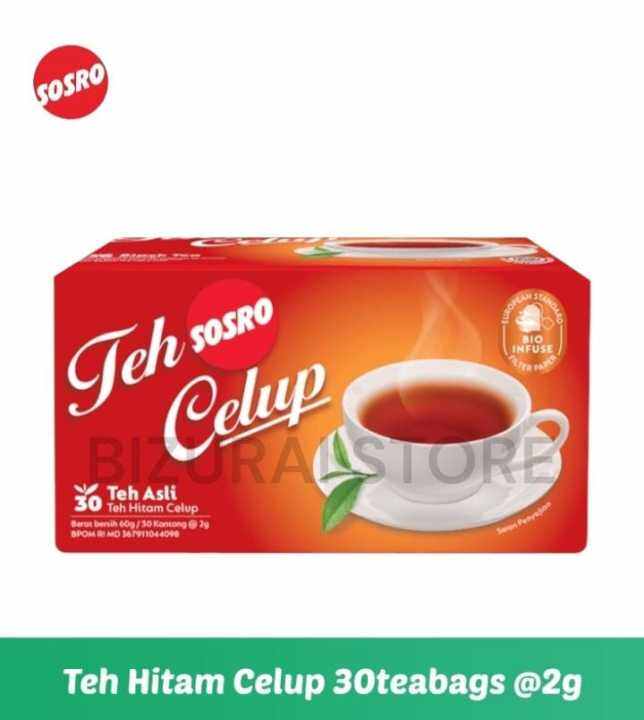 Teh Celup SOSRO isi 30 pcs / Teh Celup SOSRO Black Tea Teh Asli ...