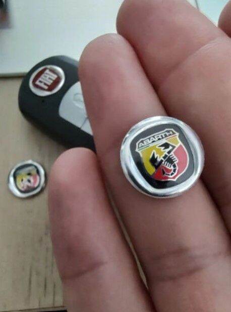 ราคาต่อชิ้น โลโก้ติดกุญแจ เฟียต ลายอาบาร์ธ มีกาวในตัว Remote Key Fob ...