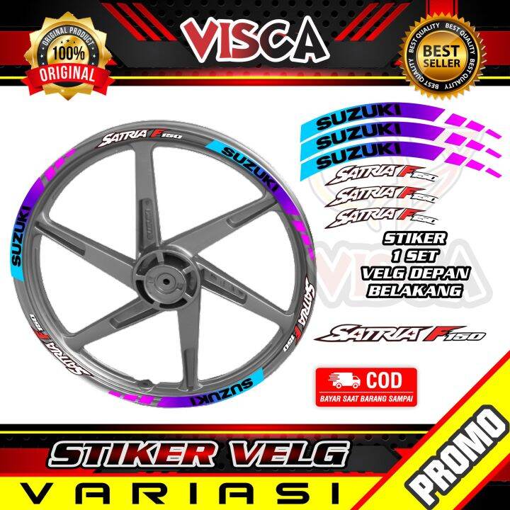 Stiker Velg List Velg Motor Stiker Velg SATRIA FU BUNGLON | Lazada ...