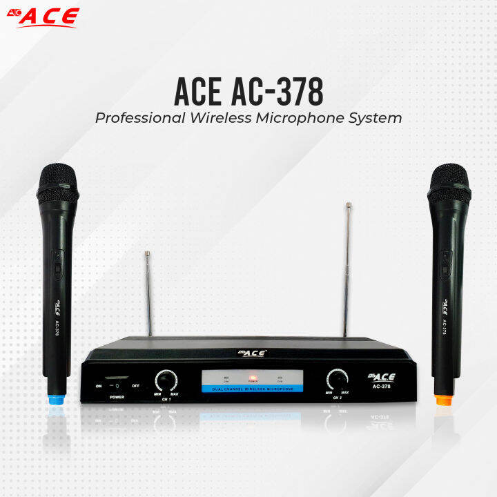 Ace AC- 378 Professional Wireless Microphone System | Lazada PH