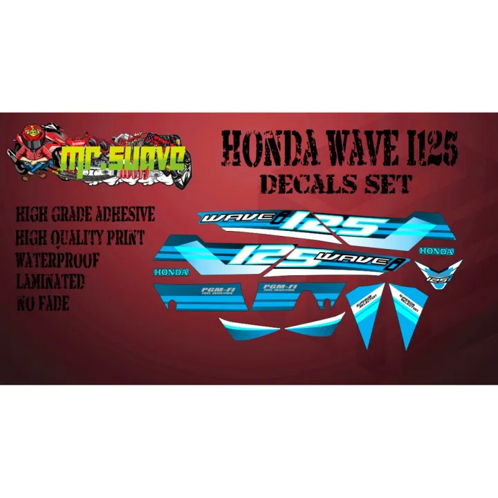 YOO- Honda Wave i 125 Decals Set | Lazada PH
