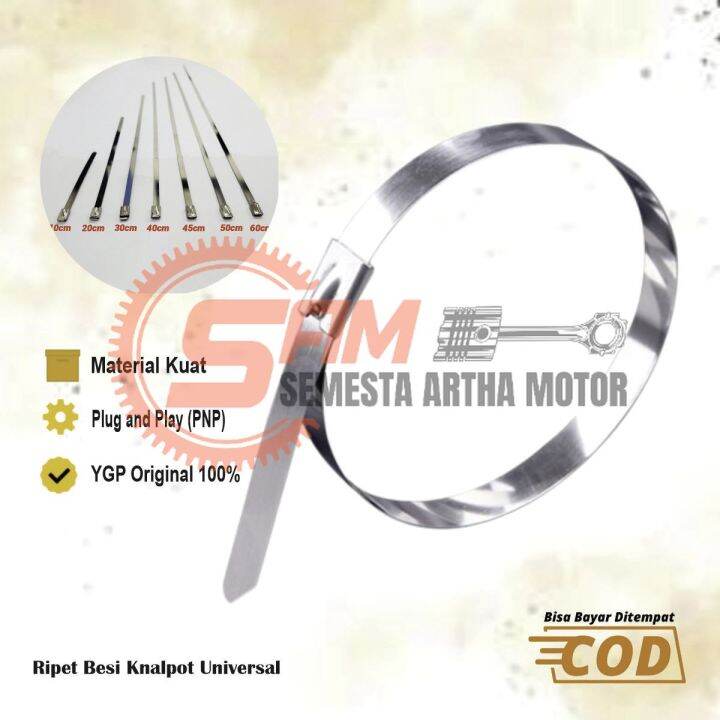 Cable Ties Stainless Tali Ripet Besi Klem Knalpot Exhaust Rivet Chrome ...