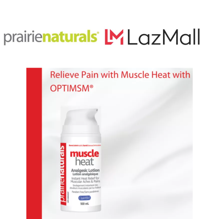 Prairie Naturals Muscle Heat with OptiMSM Muscle Relief Lotion for ...