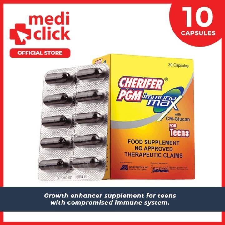 Cherifer PGM Immonumax for Teens 10 Capsules | Lazada PH