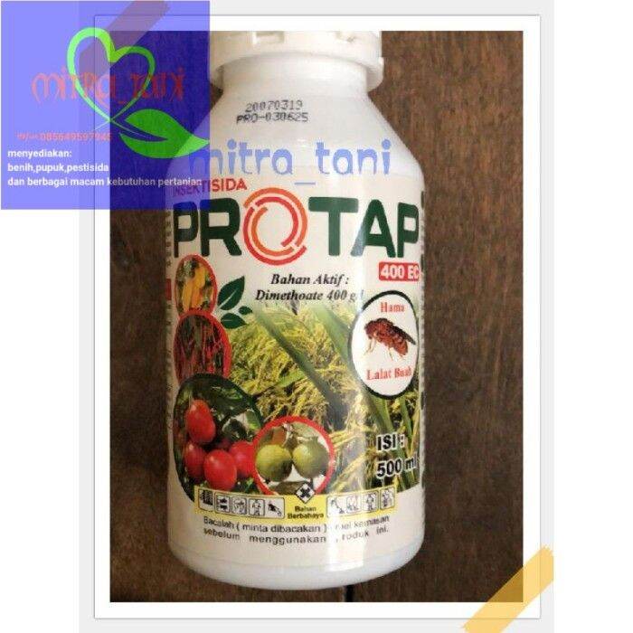 insektisida kontak dimetoat PROTAP 400EC 500ml pembasmi ulat dan lalat ...