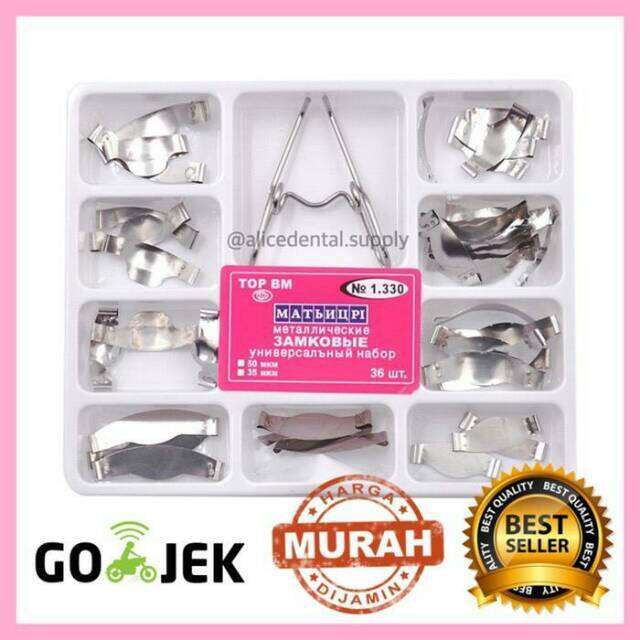 Alice dental saddle matrix band sectional contoured no 1330 matriks ...