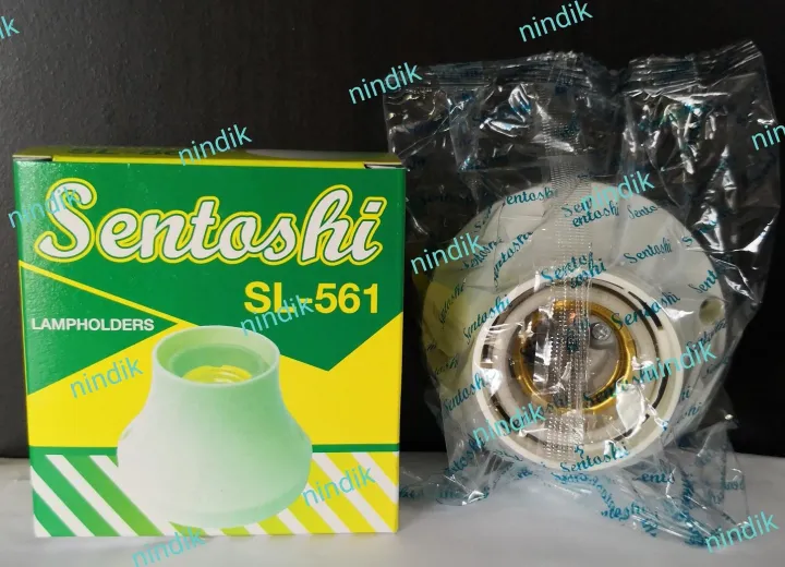 ขั้วแป้น E27 ขั้ว แป ้ นเกลียว SL-561 ยี่ห้อSENTOSHI ขั้วหลอดไฟ | Lazada.co.th