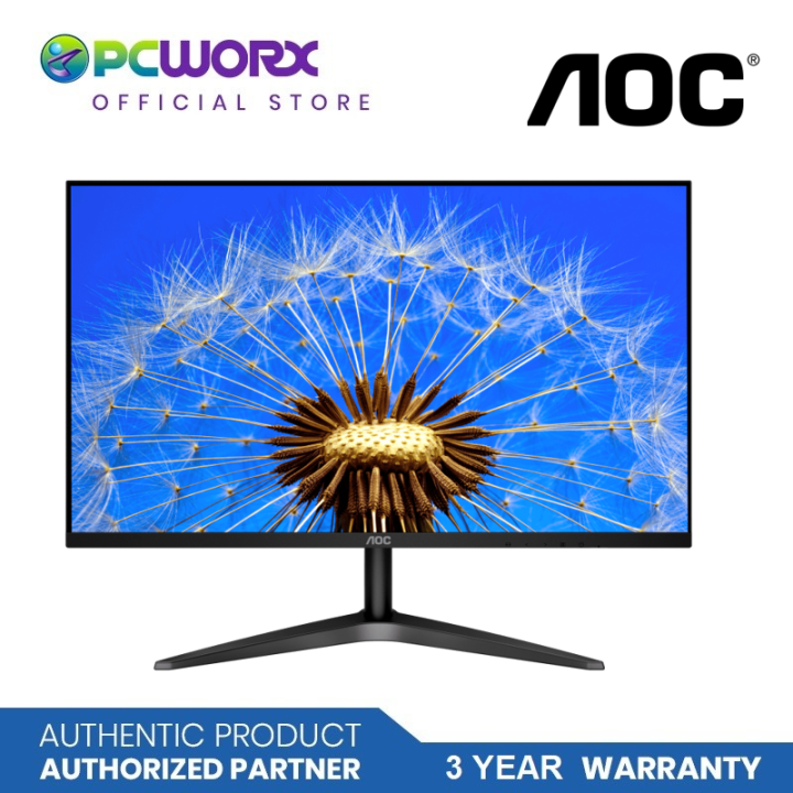 AOC 24B1XH2 23.8" IPS 100Hz FHD VGA/HDMI Monitor | Frameless Monitor ...