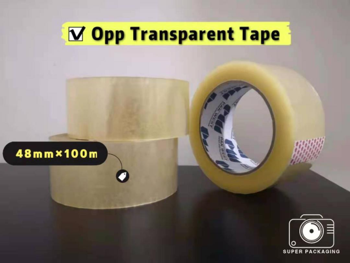 OPP Transparent Tape 48mm x 100m | Lazada