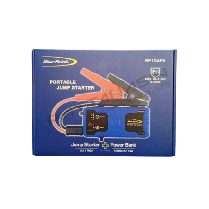 Blue-Point เครื่อง Jump Starter 12V 700A + Power Bank 15000 mAh 2A ...
