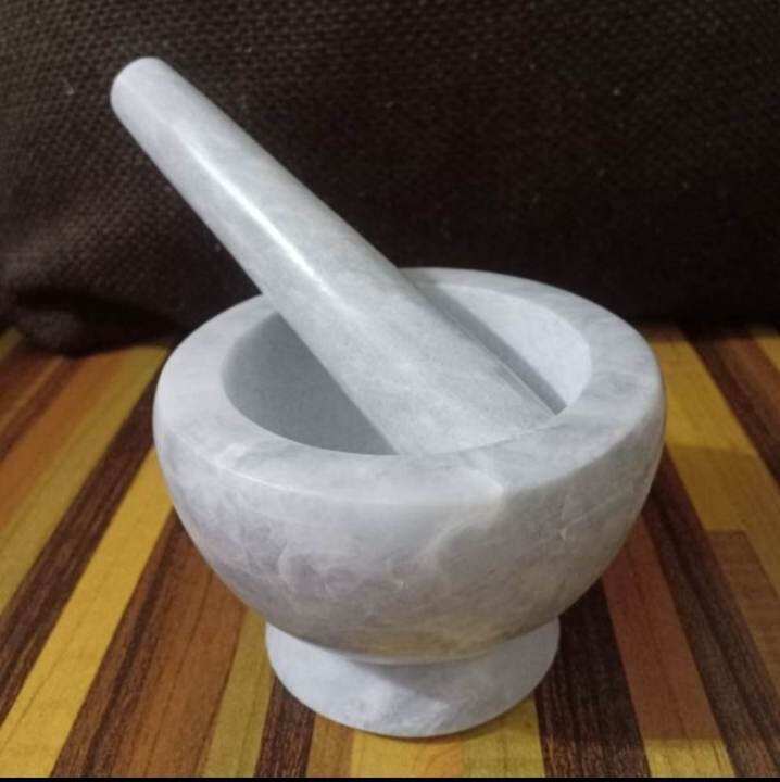 Marble Mortar and Pestle (Almires)100 percent pure marble | Lazada PH
