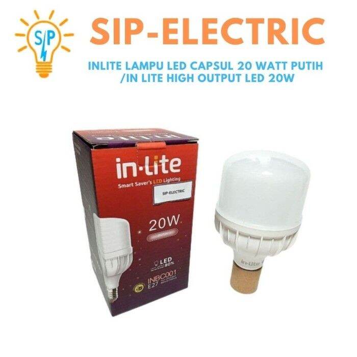 INLITE LAMPU LED CAPSUL 20 WATT PUTIH / IN LITE HIGH OUTPUT LED 20W ...