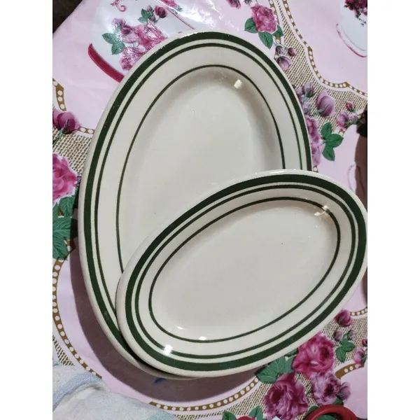 set oblong plate babasagin P8 | Lazada PH