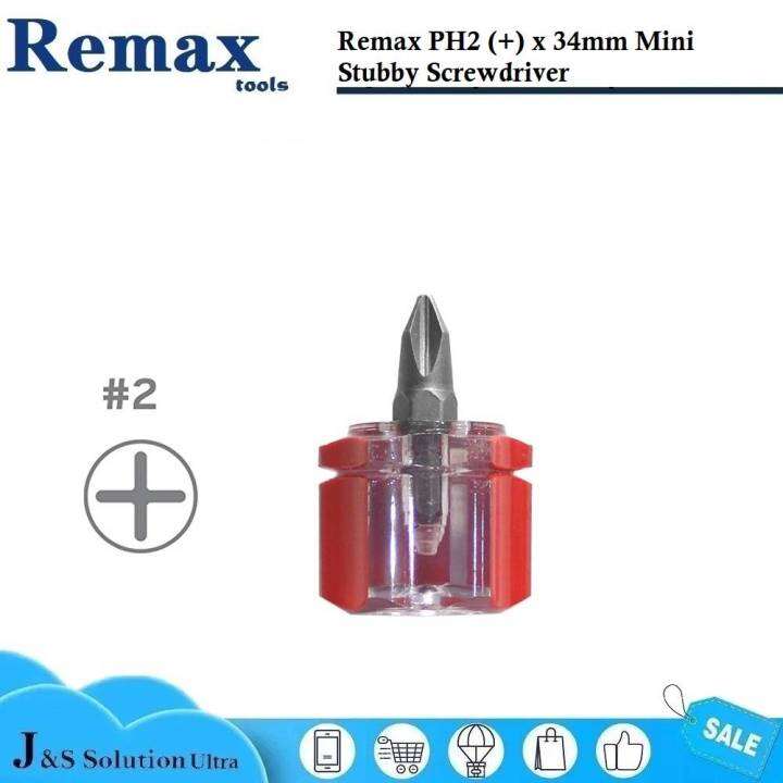 Remax PH2 (+) x 34mm Mini Stubby Screwdriver 68-SD211 | Lazada