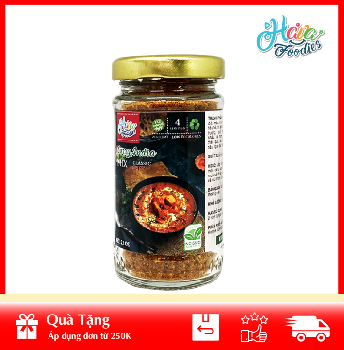 [ HÀNG CÔNG TY NHẬP KHẨU Bột Cari Ấn Độ Lọ Thuỷ Tinh 70gr - Curry India ...
