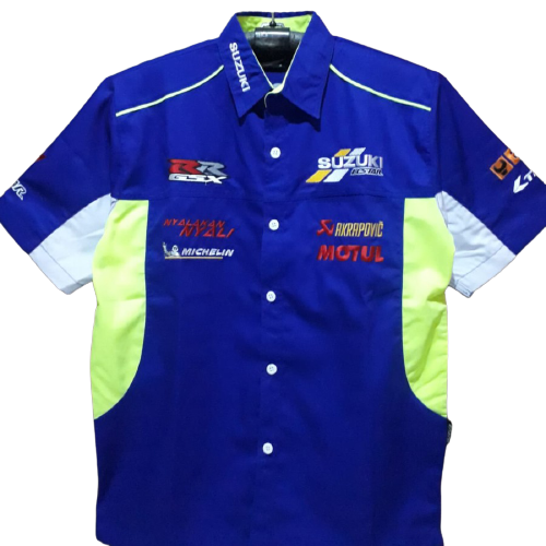 Kemeja Lengan Pendek Pria Suzuki Ecstar MotoGP Kemeja Pria Lengan ...