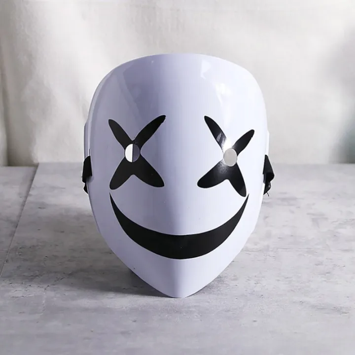 Gaib Anime Black Bullet Hiruko White Mask Helmet Cosplay Costume Props ...
