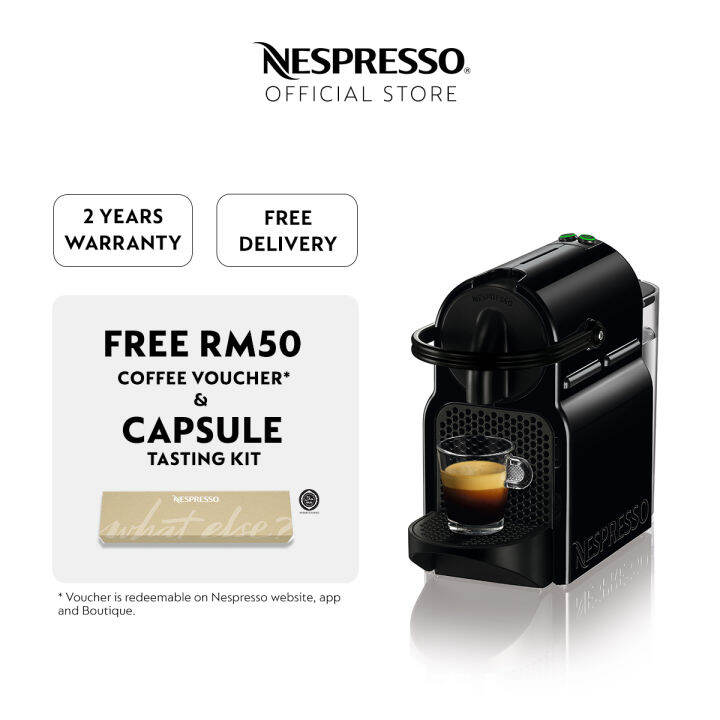 Nespresso Inissia Coffee Machine Black / Espresso Coffee Maker ...