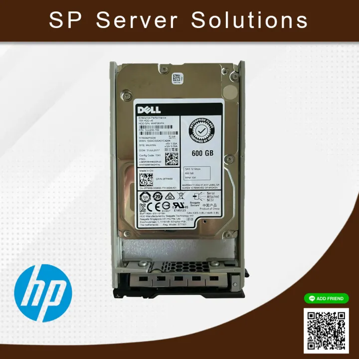 Dell FPW68 0FPW68 600GB 15K 12Gb/s 2.5" SAS Hard Drive ST600MP0036 WIT ...