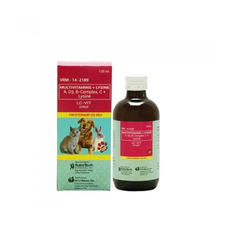 LCVIT 60ML / 120ML Lc Vit MULTIVITAMINS Pet Multivitamins Cat Dog ...