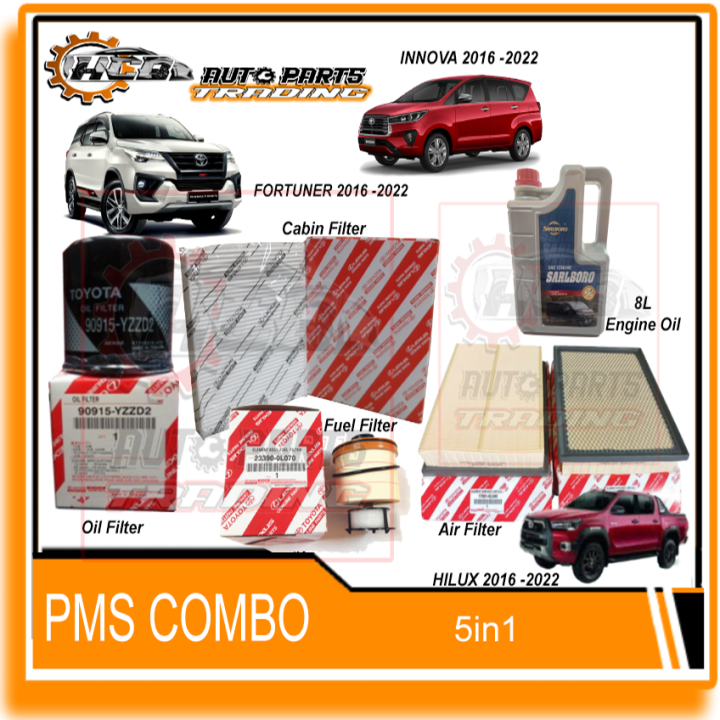 HCB PMS COMBO OIL FILTER, AIR FILTER, CABIN AIR FILTER, FUEL FILTER AND ...