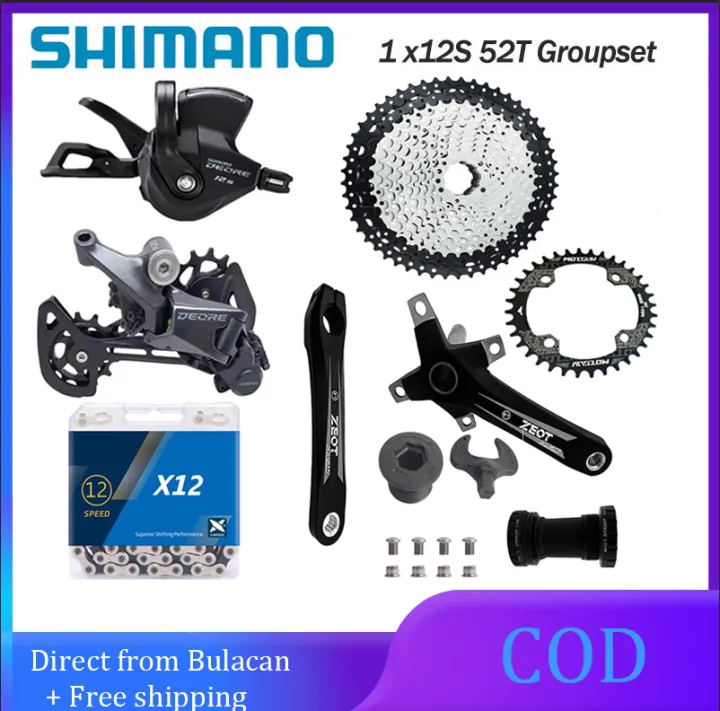 SHIMANO DEORE M6100 12 Speed Groupset 1X12 Speed Shifter Lever RD M6100 ...
