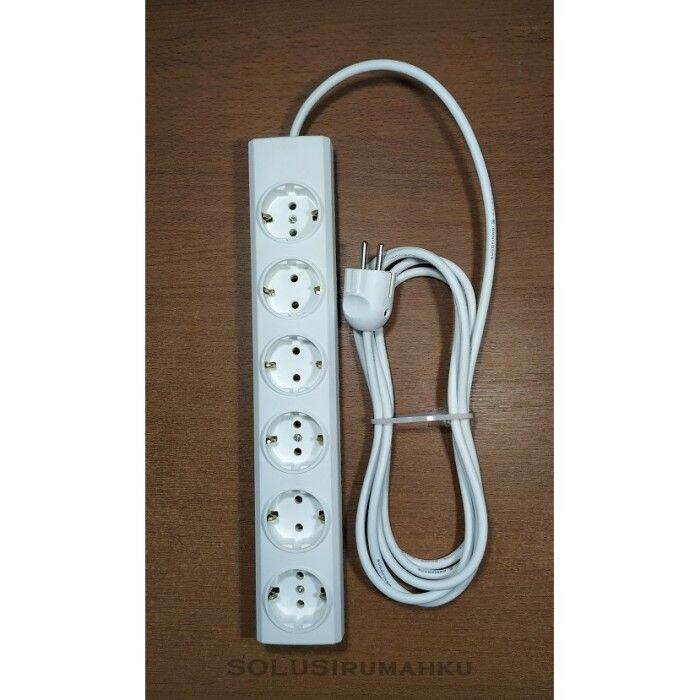 BROCO KABEL EXTENSION 6 LUBANG 10 MTR SNI STOP KONTAK COLOKAN LISTRIK ...