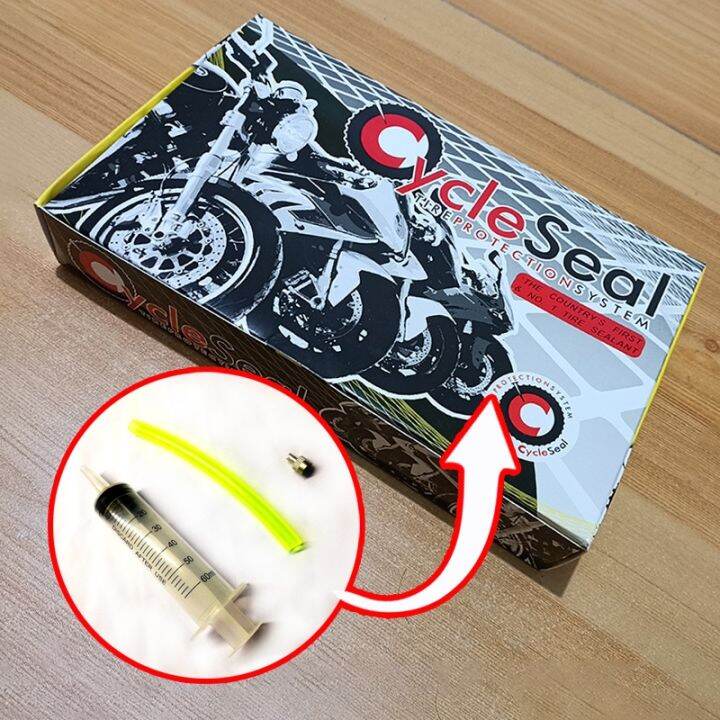 ♝Cycle Seal DIY Complete Tire Sealant Kit 2x200ml Sachet Pouch ...