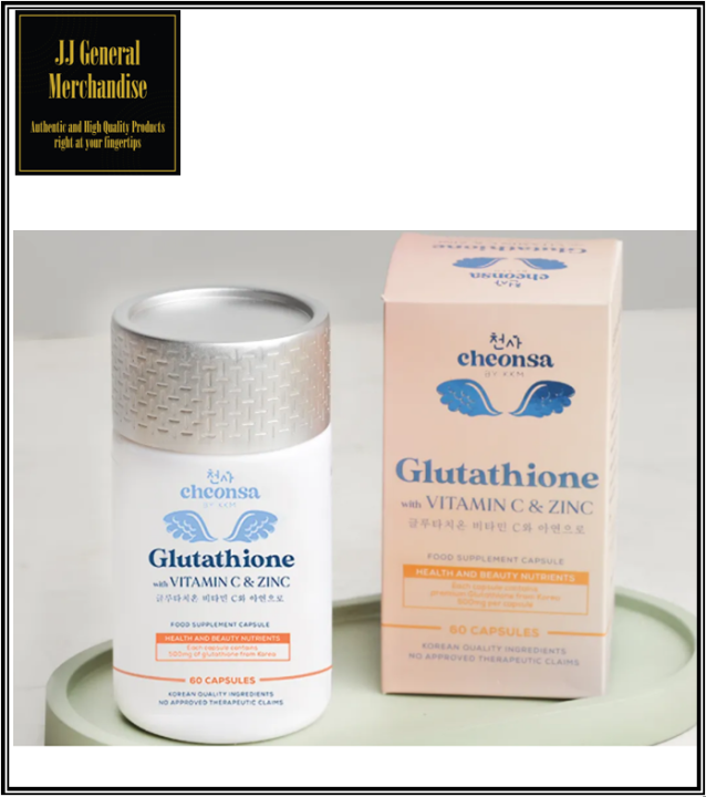 CHEONSA Glutathione with Vitamin C + Zinc 500mg x 60 | Lazada PH