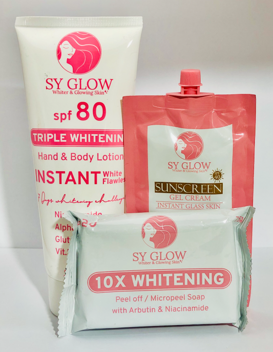 SY Glow Instant Whitening Skincare Set 6 | Lazada PH
