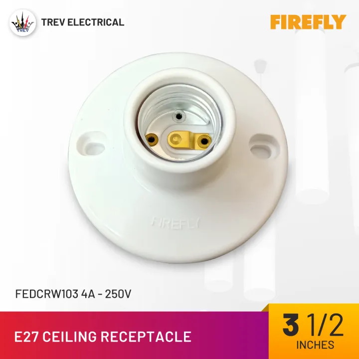 TREV Firefly E27 Ceiling Receptacle 3 1/2 Inches | Lazada PH