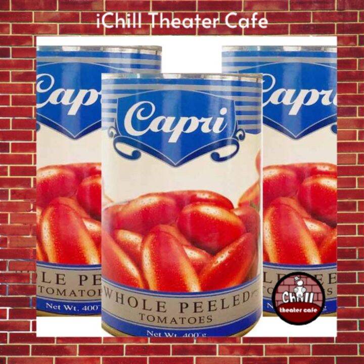 3x Whole Peeled Tomatoes 400gr Capri - Imported from Italy - Capri ...