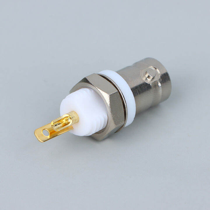 Shounahe💕 Bnc 50ky Insulated White Glue Bnc Socket Female Head Welding Panel Bnc Female Head