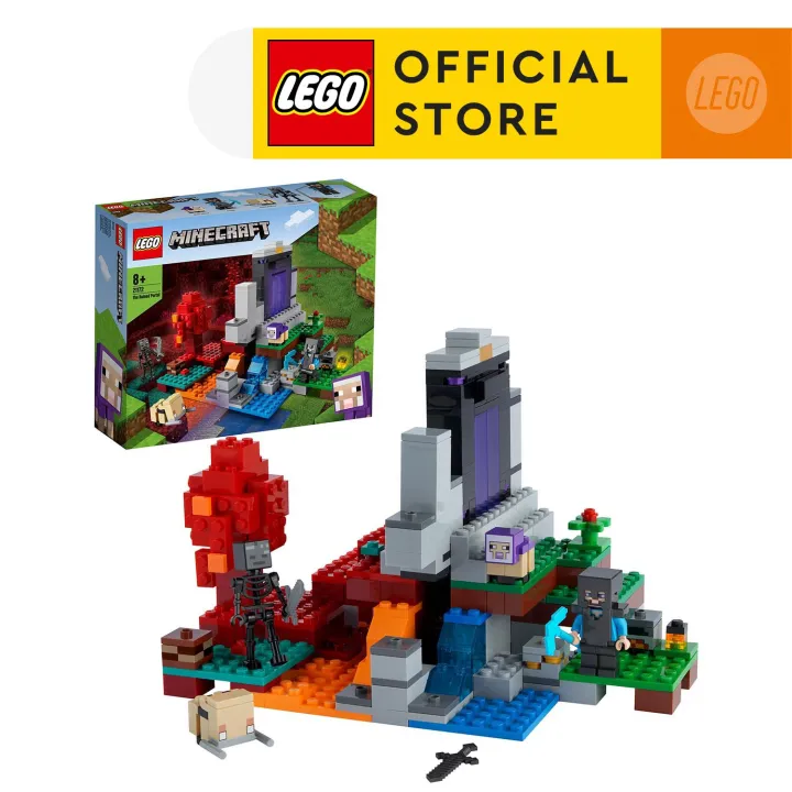 LEGO® Minecraft™ 21172 The Ruined Portal (316 Pieces) | Lazada