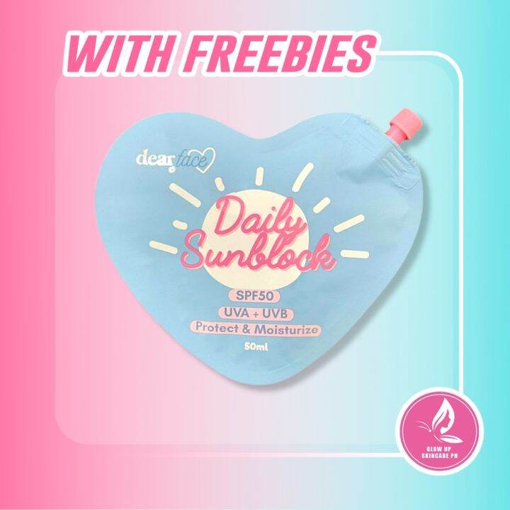 Authorized Distributor Dear Face Daily Sunblock SPF50 50grams | Lazada PH